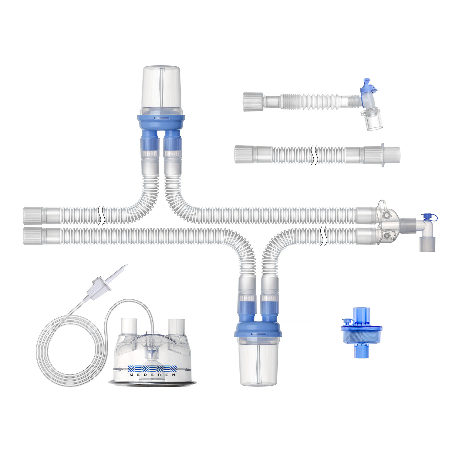 Ventilation Breathing Circuits. Non-heated